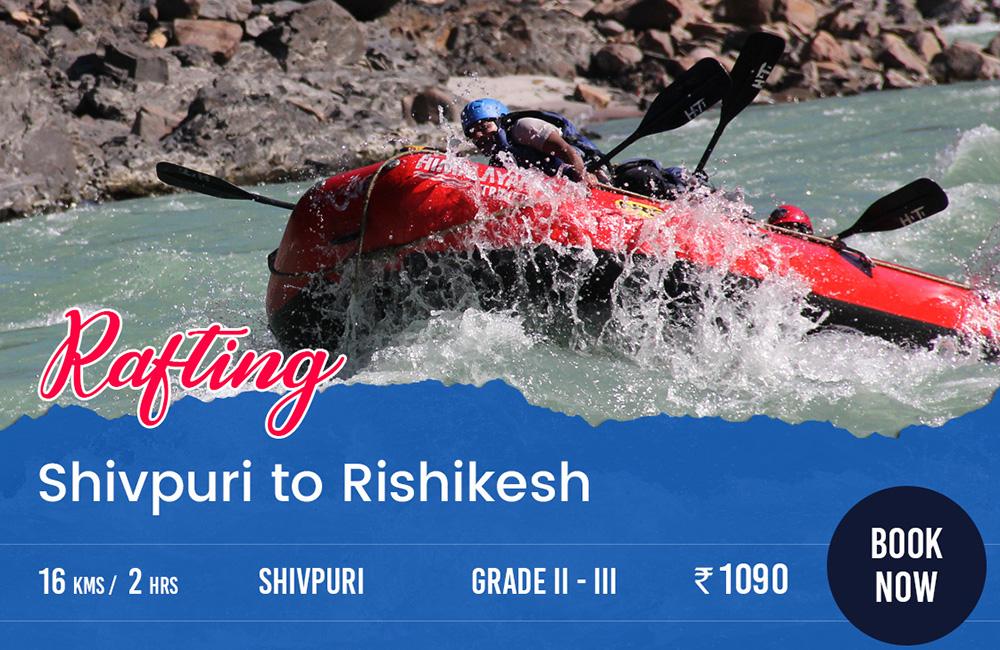 Shivpuri Rafting Booking - 16 Kms Shivpuri Rafting at Best Price