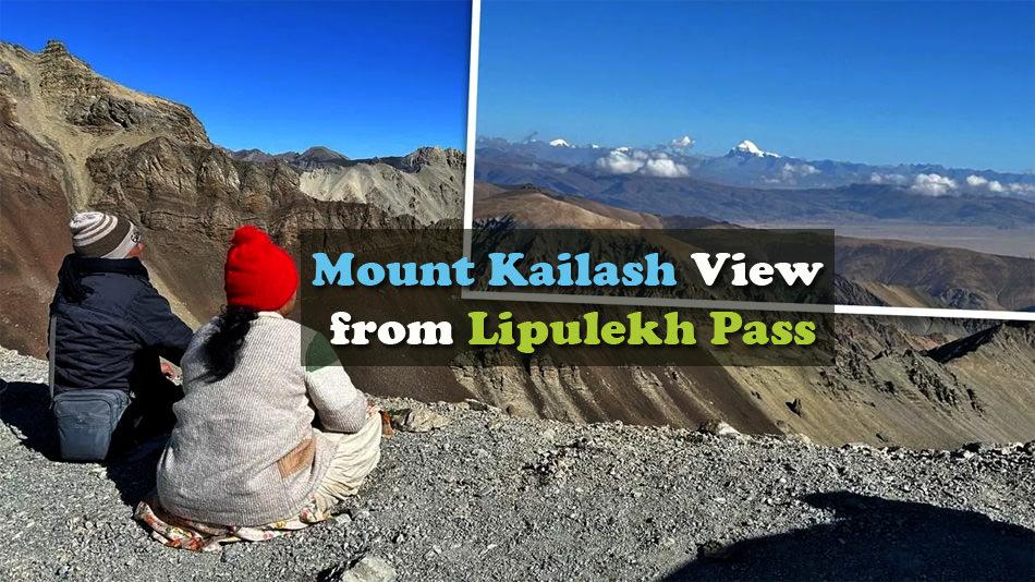Mount Kailash Darshan From Uttarakhand - View of Mt Kailash from Lipulekh Pass